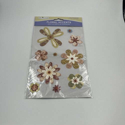Miss Elizabeth’s Floral Accent Scrapbook Stickers Craft Sealed ...