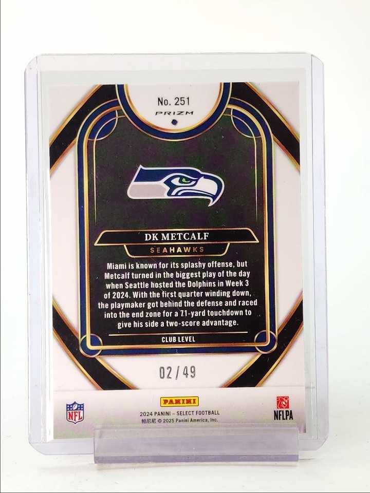 DK METCALF 2024 SELECT CLUB LEVEL RED MOJO PRIZM SEAHAWKS /49 Q4549 | eBay