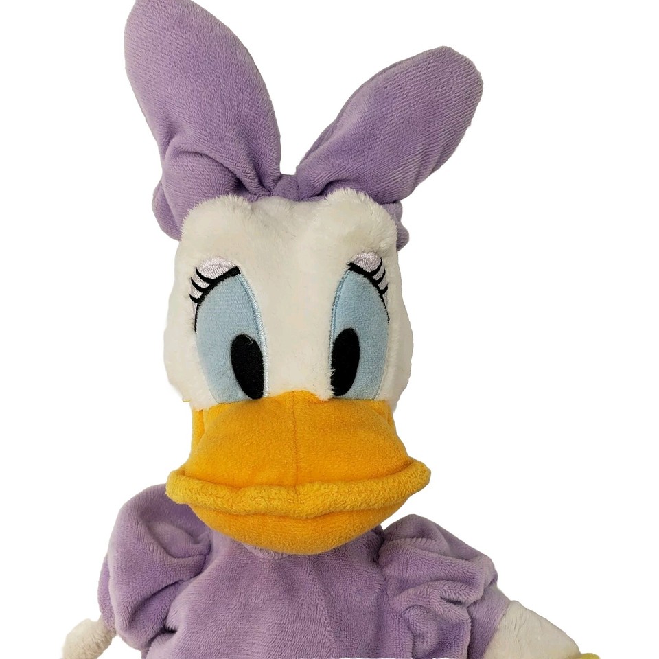 Disney Daisy Duck Plush Stuffed Animal Plush Toy COLLECTIBLE Purple Bow ...