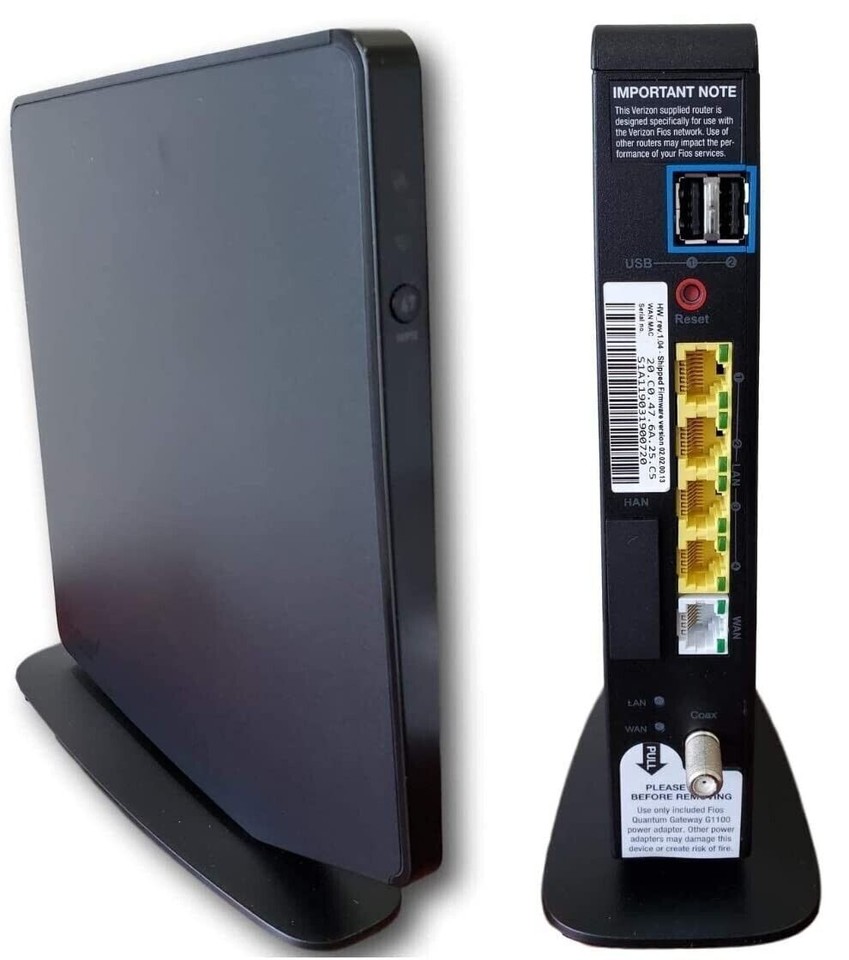 Verizon Fios G1100 Updated 2019 Version AC1750 WiFi Quantum Gateway ...