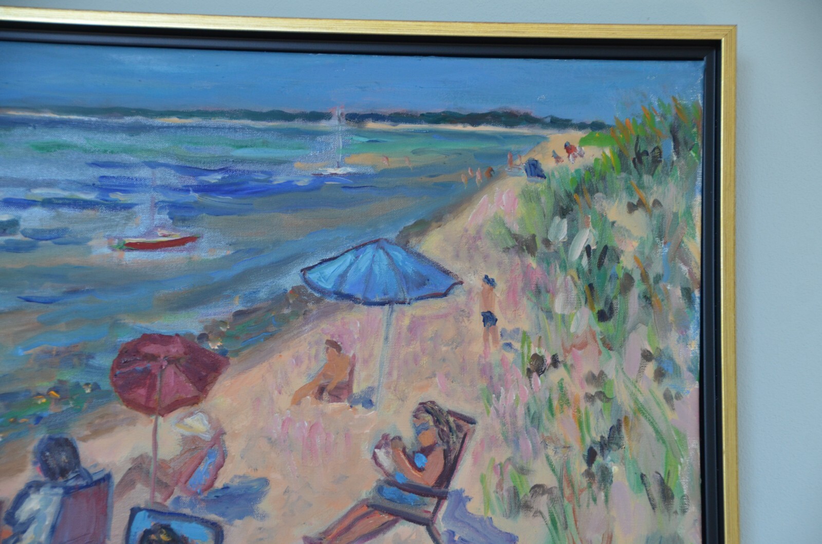 Beth Riso Original Fine Art Oil Painting - Linnell Landing -Brewster - Cape Cod | eBay