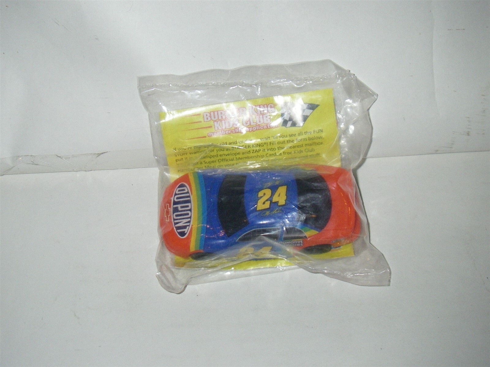 CARTOON NETWORK WACKY RACING BURGER KING KIDS CLUB JEFF GORDON CAR NEW ...