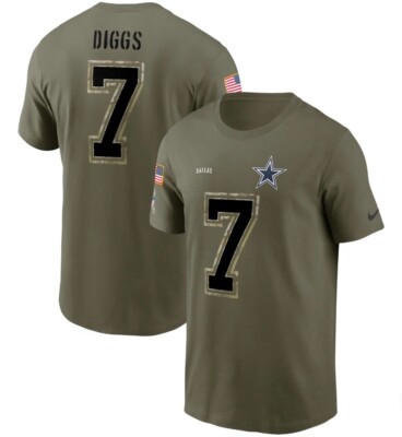 Dallas Cowboys Nike 2022 Salute to Service Trevon Diggs Player T-Shirt ...