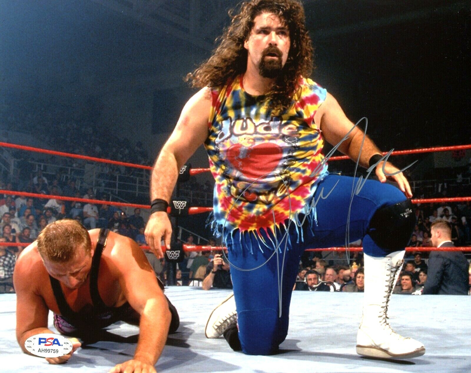 WWE DUDE LOVE HAND SIGNED AUTOGRAPHED 8X10 WRESTLING PHOTO WITH PSA DNA ...