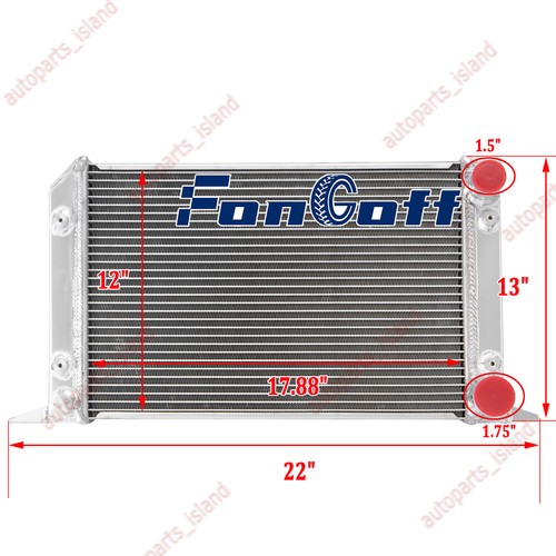 2Row Aluminum Radiator Fit VW Scirocco/Pro Stock Style Drag Racing Use ...