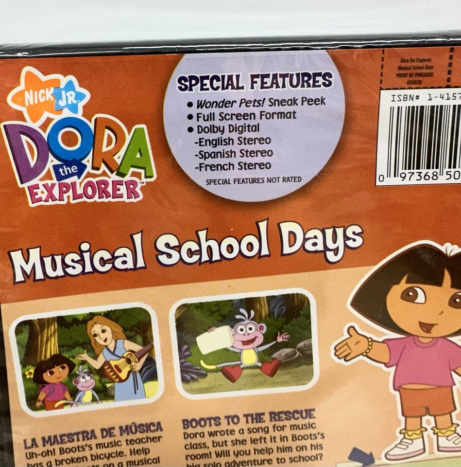 Dora the Explorer - Musical School Days (DVD, 2007) New, Sealed ...
