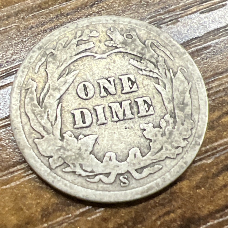 1911-S Barber Dime Good Coin Complete Your Set Actual Coin Checkout My ...