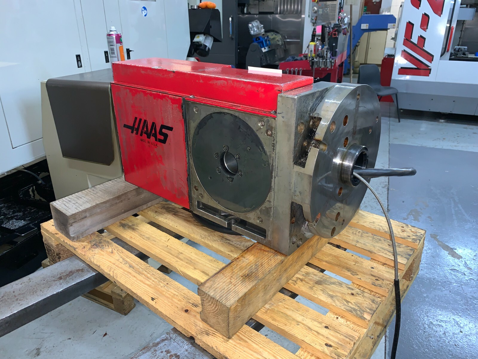 HAAS hrt210 rotary axis with 5 axis mount brushed haas cnc ( plus vat ...