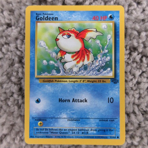 Goldeen 53/64 Jungle Unlimited Pokemon TCG Card Vintage WOTC Common NM ...