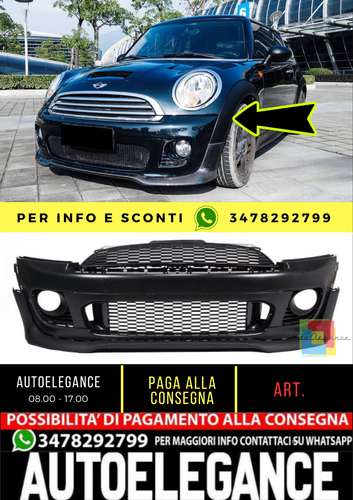 ⭐ Pare-Choc Jcw Look pour Mini (R56) Hatchback (2006-2013) COOPER S ⭐ ...