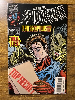 WEB OF SPIDER-MAN 123 DIRECT EDITION STEVEN BUTLER COVER MARVEL COMICS ...