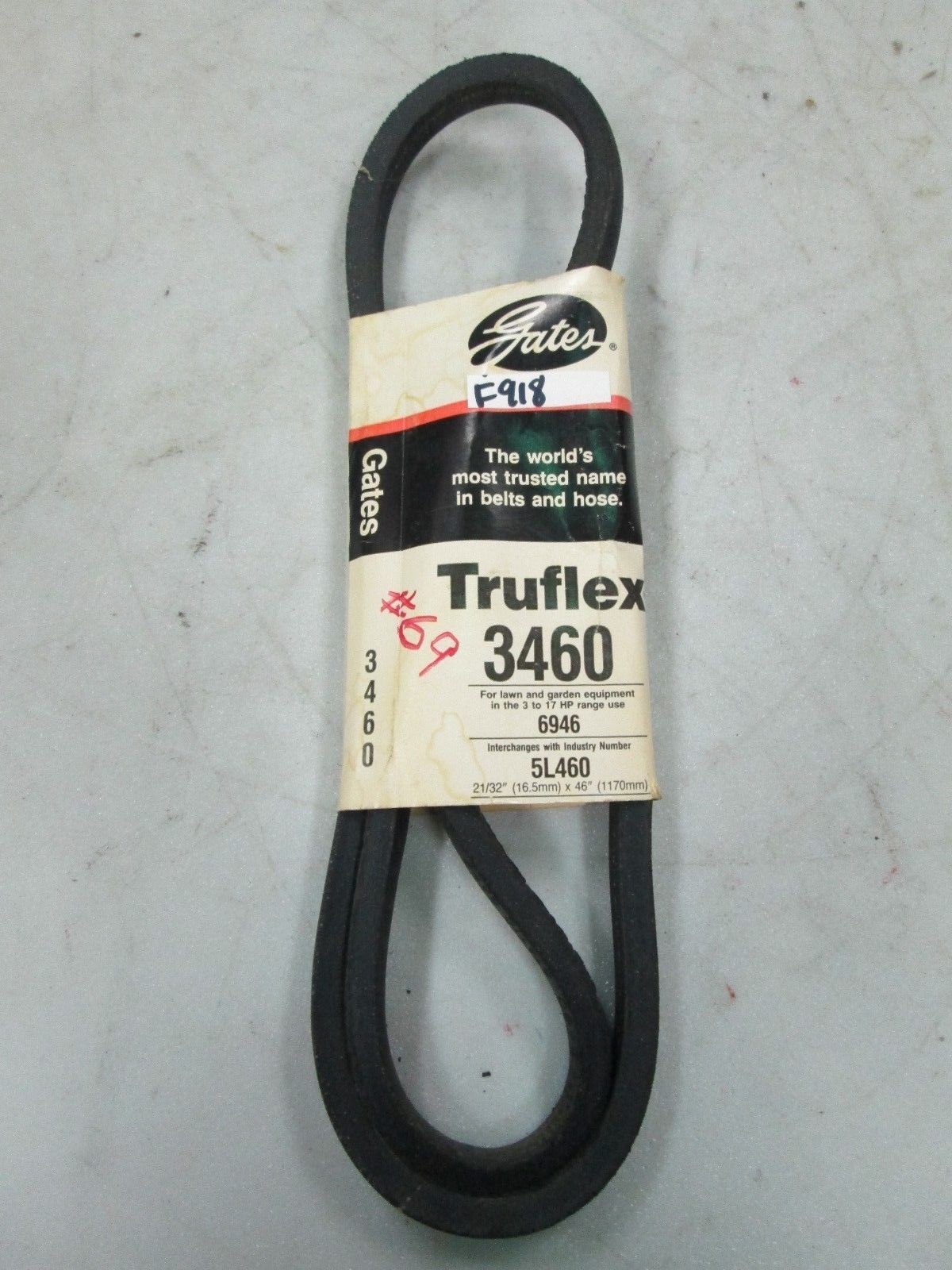 Gates Truflex Belt #3460 21/32"x46" Static Safe (NIB) | eBay