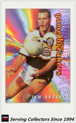 1996 Dynamic Rugby League Series 1 Game Breakers Foil Card GB1: Tim ...