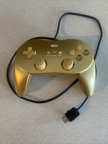Nintendo Wii Classic Pro Controller Gold (RVL-005) | eBay