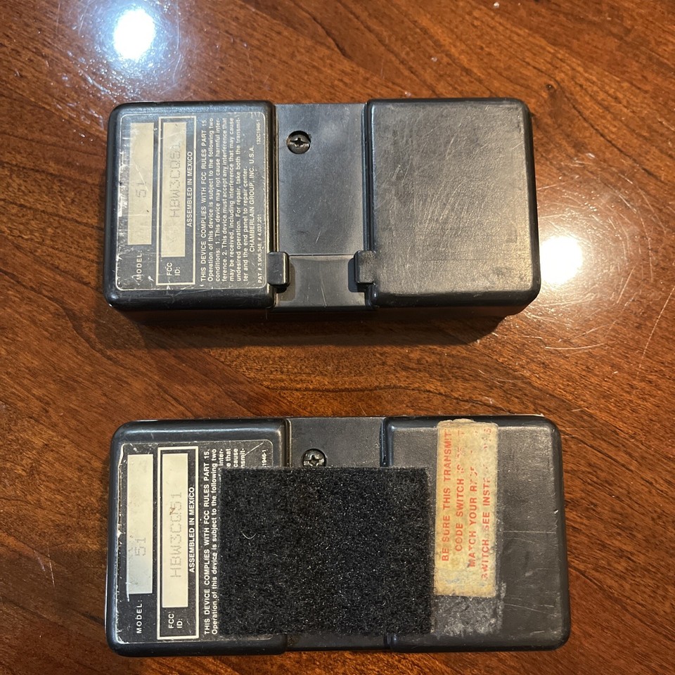 2 Lift master Model 51 Garage Door Remotes Black. HBW3CQ51 | eBay