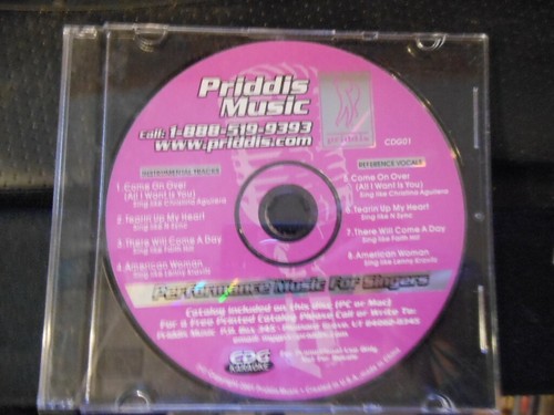 Priddis Music Performance Music for Singers Karaoke CD+G CDG01 | eBay