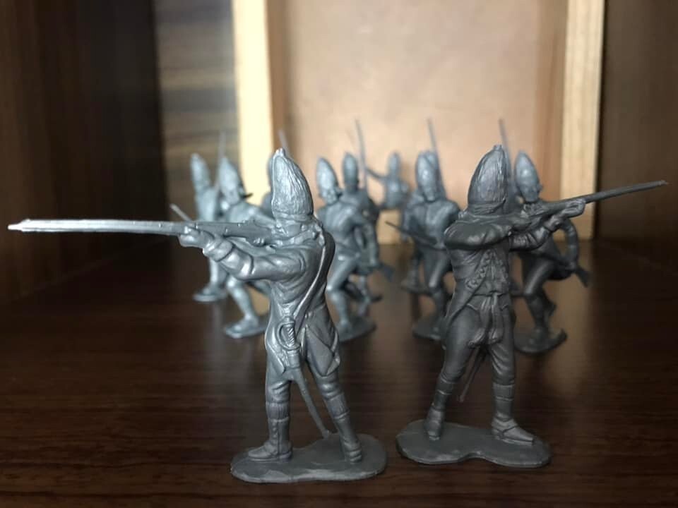 MARX TOYS REISSUE 54MM 1776 BRITISH COLONIAL SOLDIERS PLAYSET 16 ...