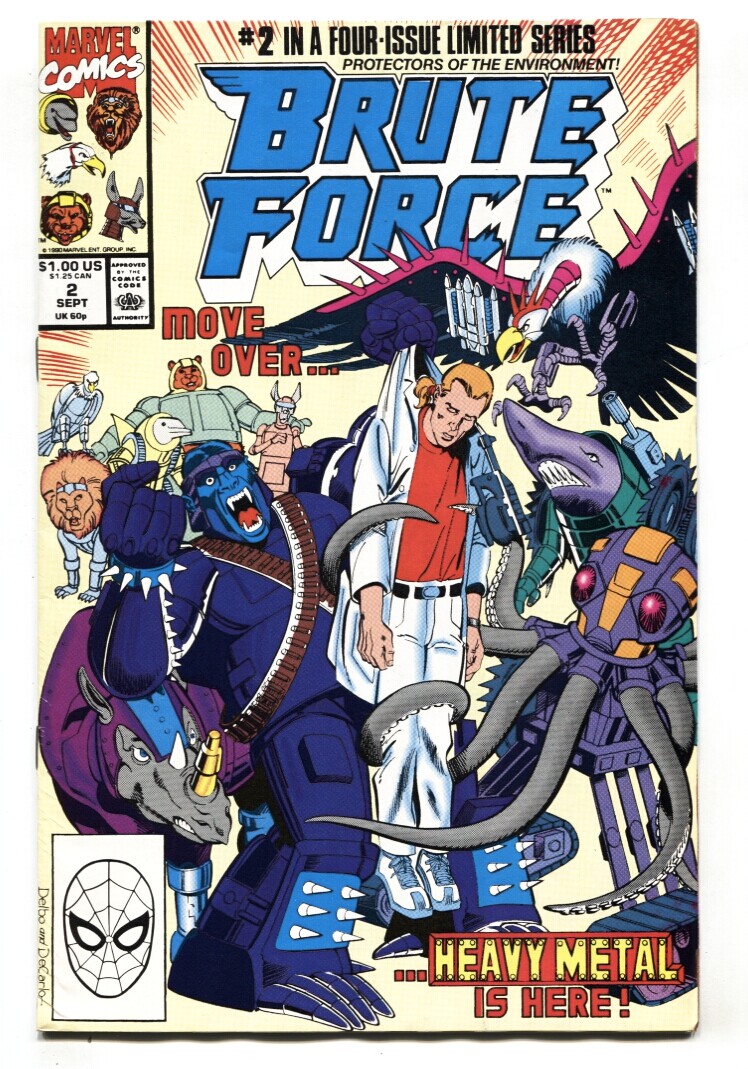 Brute Force #2 1990 - Marvel -VF/NM - Comic Book | eBay