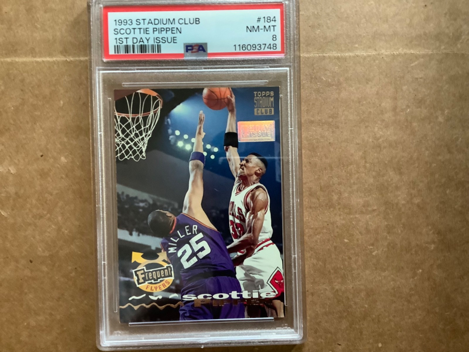 1993-94 Topps Stadium Club - Frequent Flyers Scottie Pippen #184 1st ...