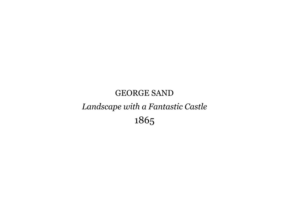 Landscape with a Fantastic Castle by George Sand - A5 Art Print Card ...