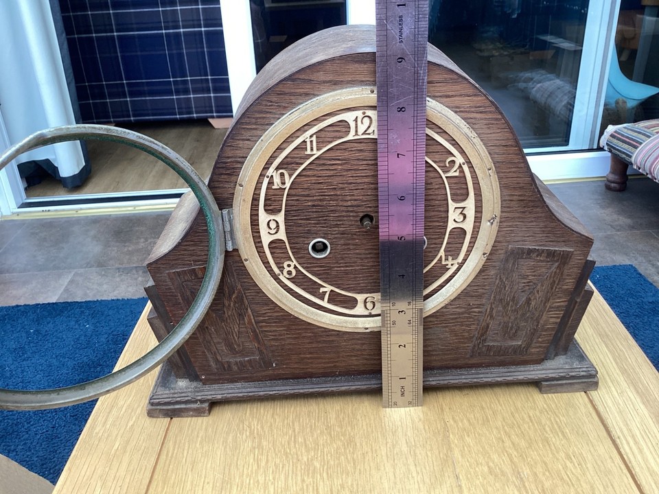 Vintage British Made Art Deco Mantle Clock Non working Restoration ...