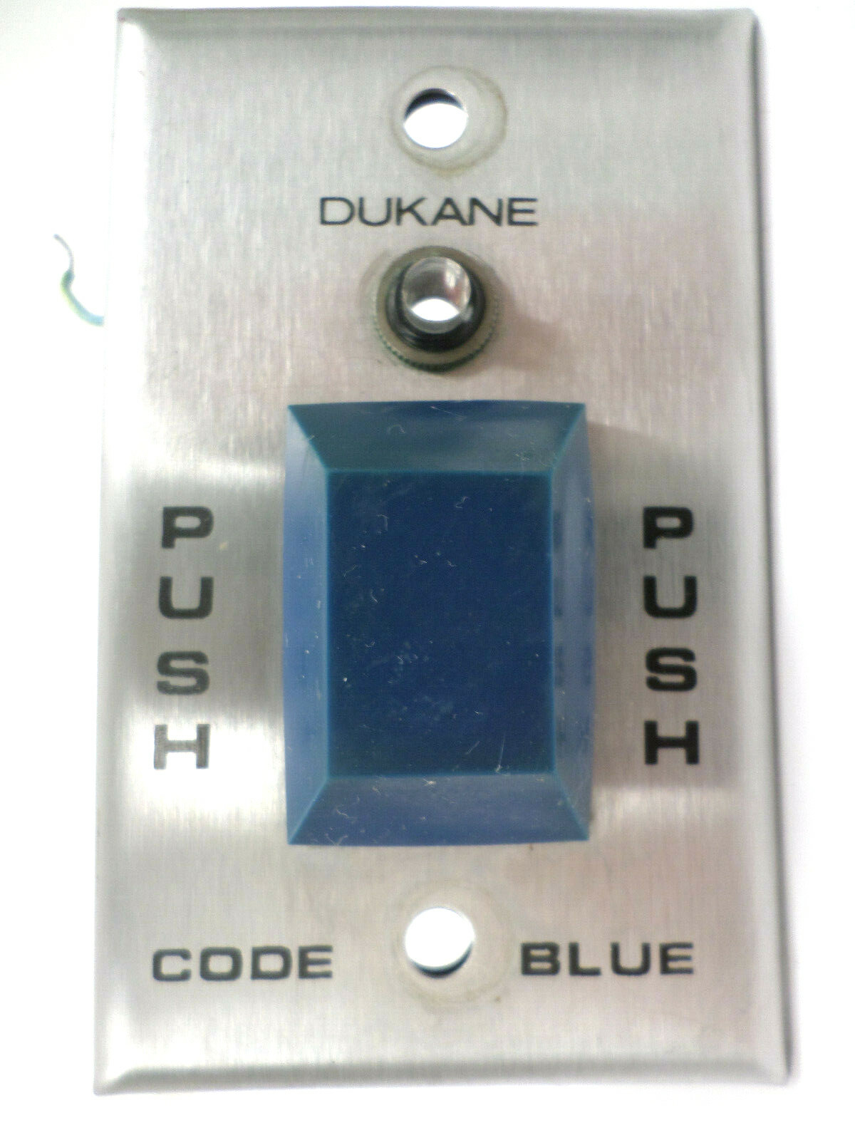 VINTAGE Dukane Metal Nurse Code Blue Push Button *HARD TO FIND* | eBay