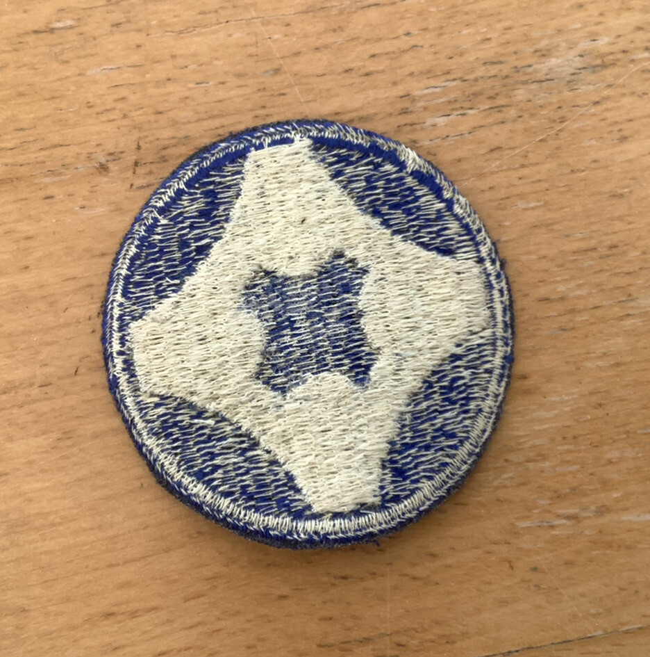 INSIGNE TISSU US ARMY 4th SERVICE COMMAND 100% ORIGINAL WW2 | eBay