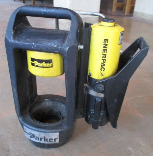 Parker Hydraulic Hose Crimper / Crimping Machine with 025399 Enerpac ...