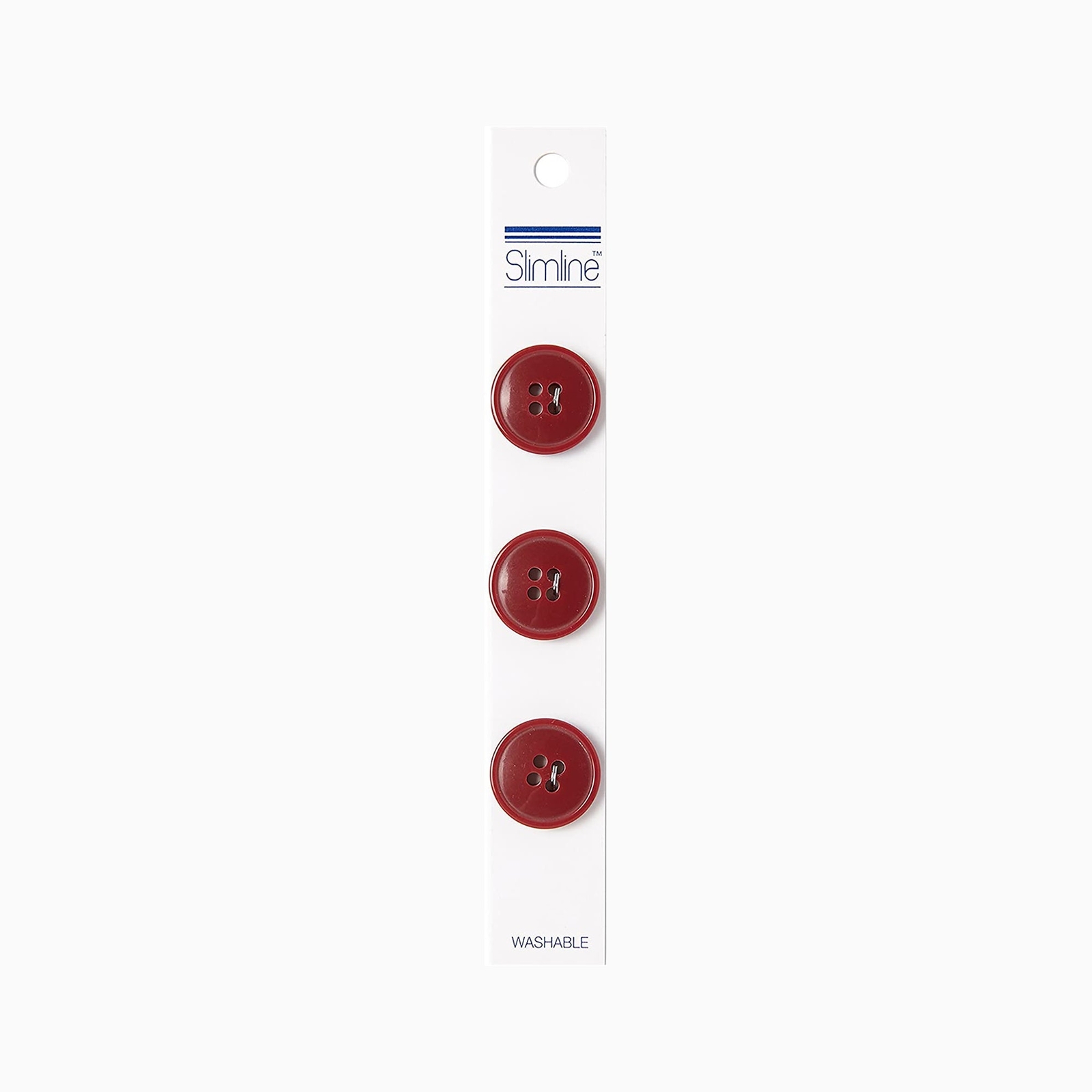 Red Fasteners | Red Buttons - 4-Hole - 3/4in. (or 19mm) - 3 Pcs ...