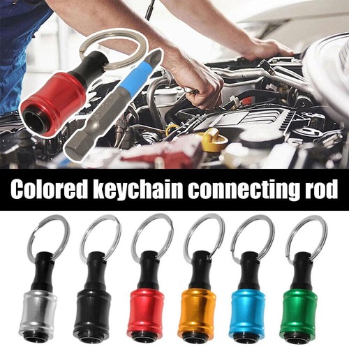 6PC Hex Shank Screwdriver Bit Holder Extension Driver Keyring Bar Tough ...