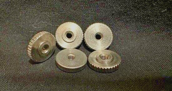 M5 Knurled Thumb Nuts Stainless Steel Hand Grip Knobs High Nuts Thin ...