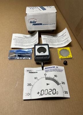 MAHR Federal Maxum III Digital Comparator Electronic Indicator Short ...