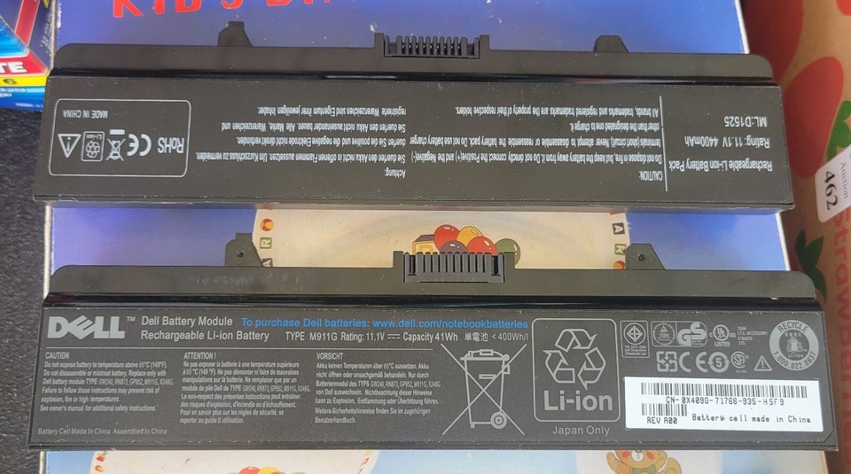 Genuine Dell Battery Module M911G 11.1v Cap. 41Wh. CN-0X4090-71766-935 ...