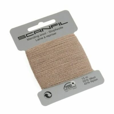 Scanfil Mending Darning Wool Thread - Mushroom Brown (15m) 55% Wool | eBay