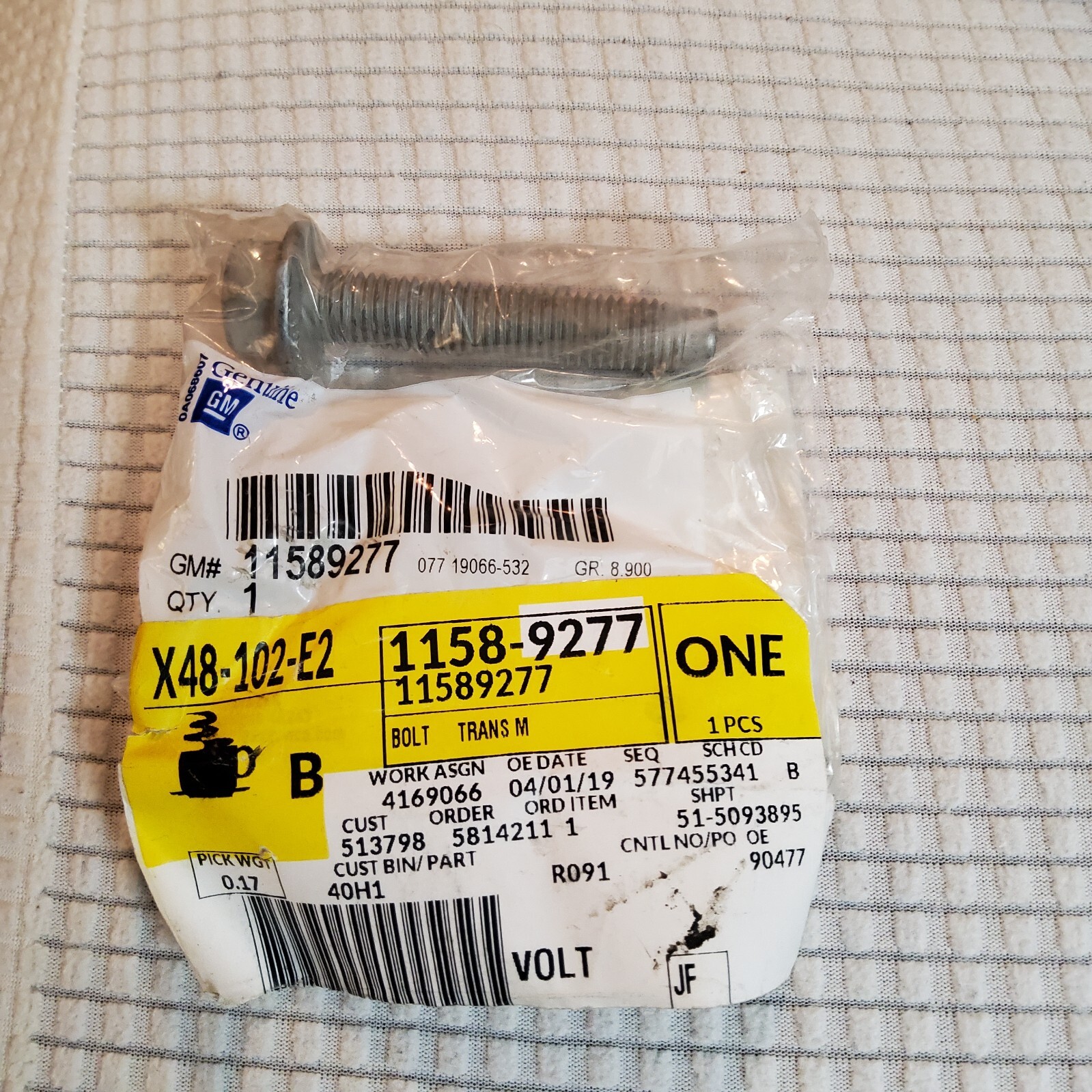 Genuine GM Multi-Purpose Bolt 11589277 Gm oem | eBay