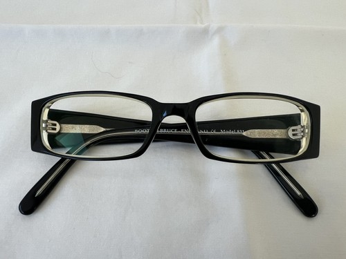 BOOTH & BRUCE ENGLAND Model 831 Black Crystal y2k 90s square Vintage ...