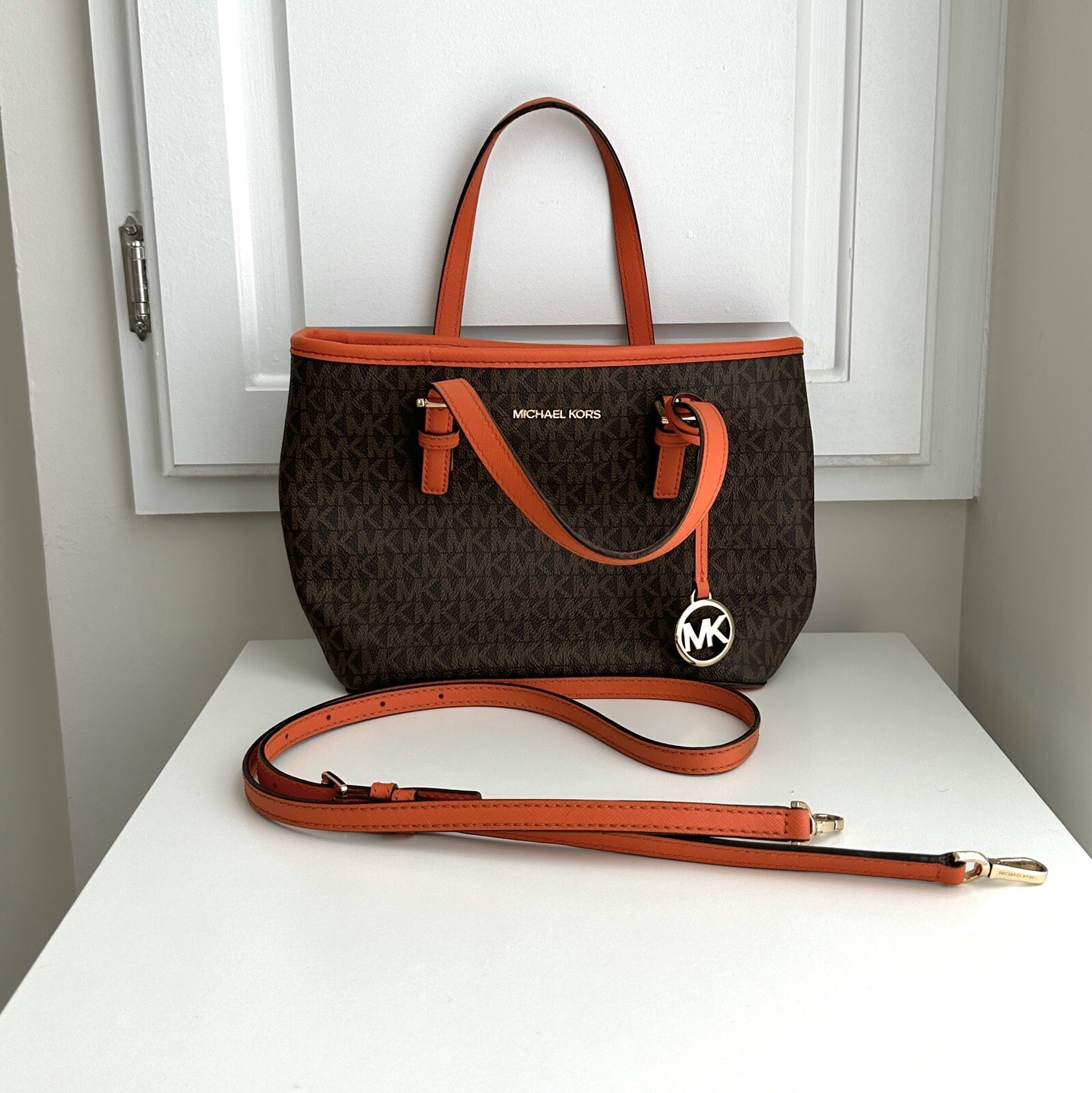 Michael Kors Orange Small Tote - Gem
