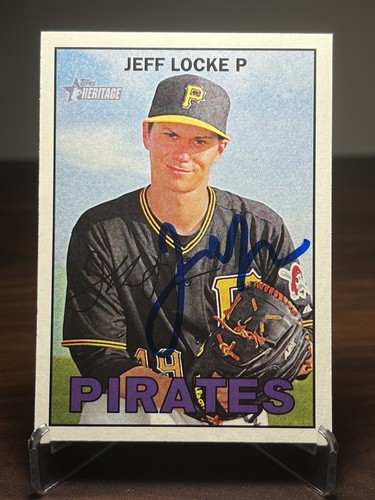 Jeff Locke Signed Autographed 2016 Topps Heritage Baseball Card #55 ...