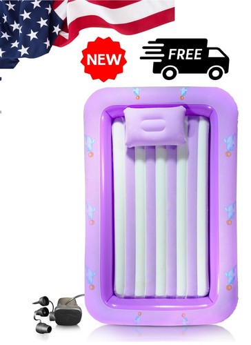 Inflatable Toddler Travel Bed w/ Bonus Pillow - Kids Air Mattress | eBay