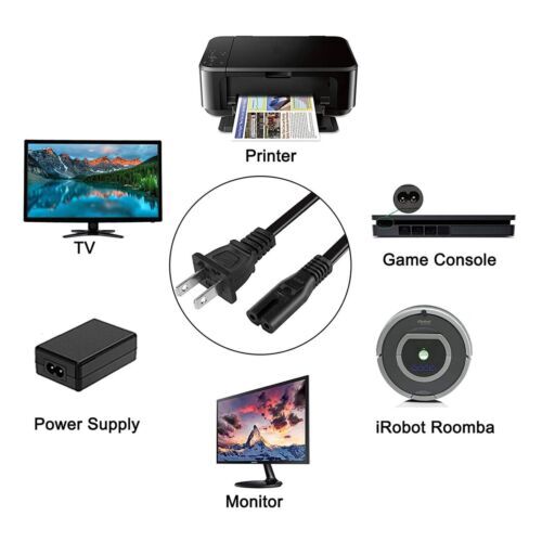 AC Power Cord For Canon Pixma TS3320 TS3322 TS3520 TS3522 All-In-One ...