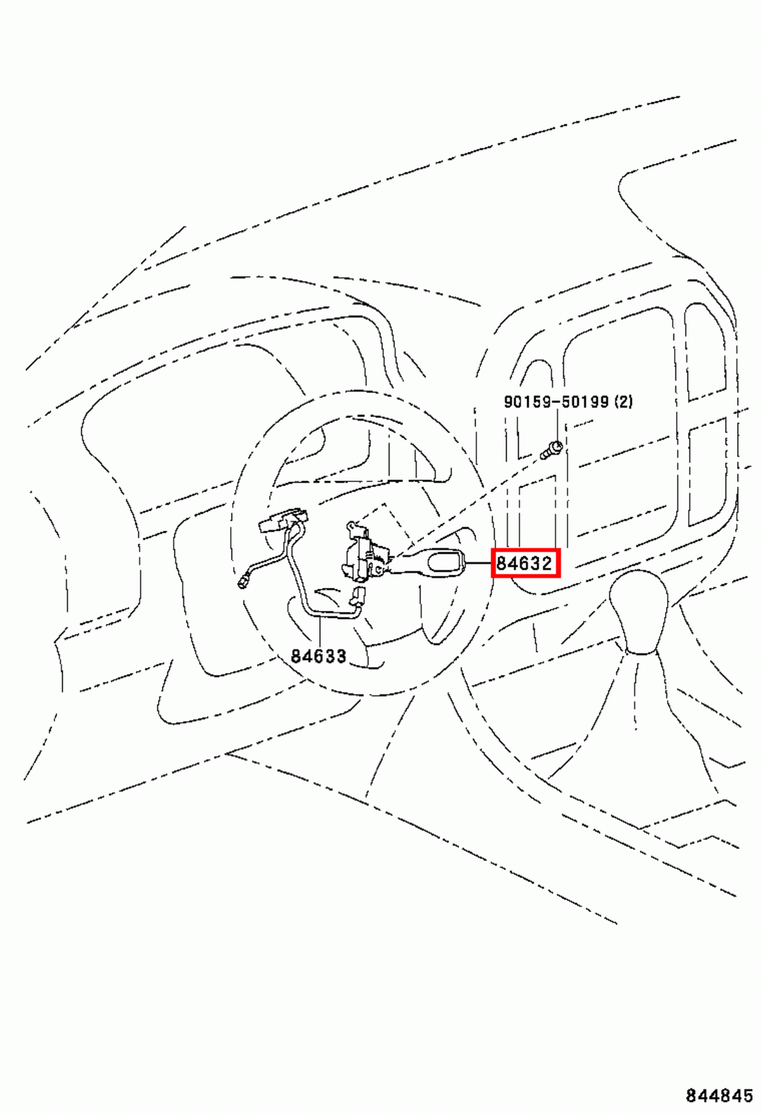 Genuine Vanguard GSA33 ACA38 Vellfire AGH30 Cruise Control Lever Stalk ...