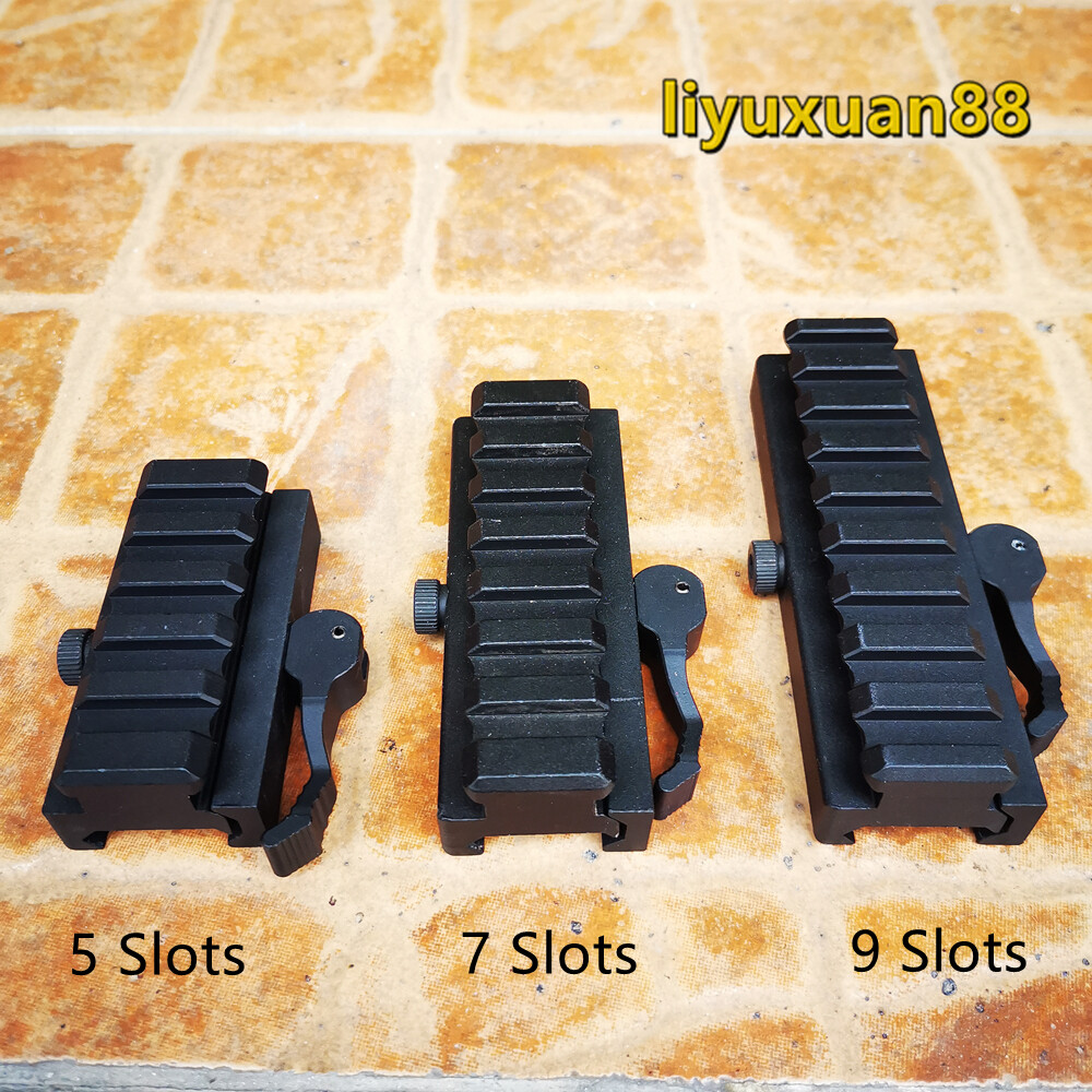 5/7/9 slot Picatinny Rail Base QD Quick Release Riser Scope Mount ...