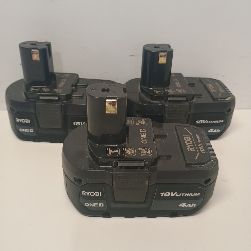 Ryobi 18v Lithium 4ah Battery PBP005 Lot 3 Fully Tested OEM Original ...