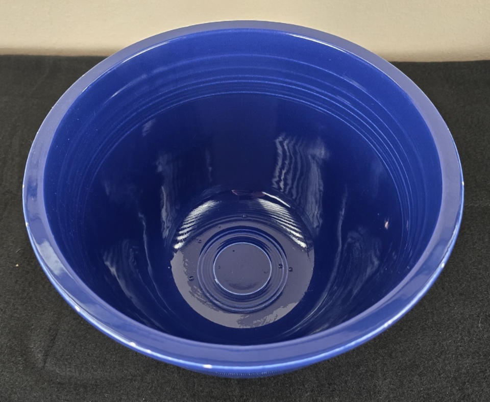 Vintage Fiestaware Cobalt #5 Mixing Bowl Uranium Glaze Atomic Era 1936-1942 | eBay