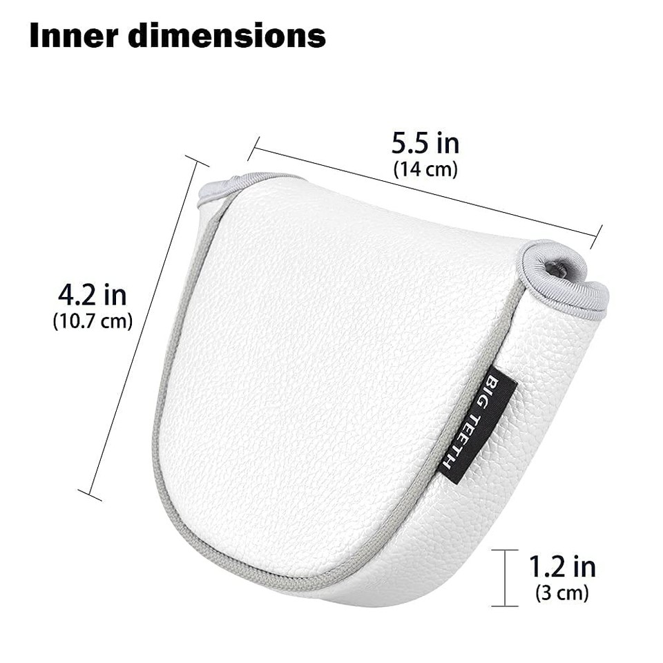 Golf Putter Headcover – Mid Mallet Cover Fits Odyssey Backstryke ...