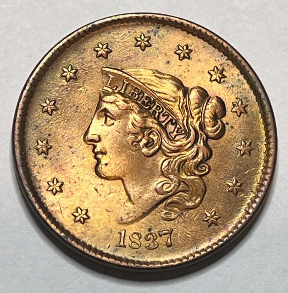 1837 Large Cent; High Grade Coronet Head 1C; W060 | eBay
