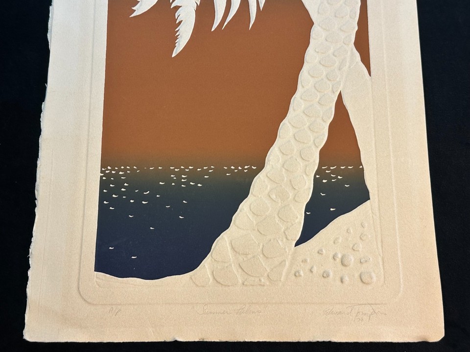 Edward Tompkins Intaglio Aquatint Signed Embossed Print A/P "Summer ...