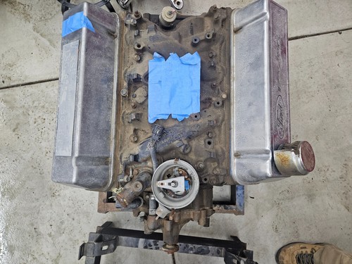 460 Big Block Ford Stock Intake & Oil Pan Ford Performance Aluminum ...