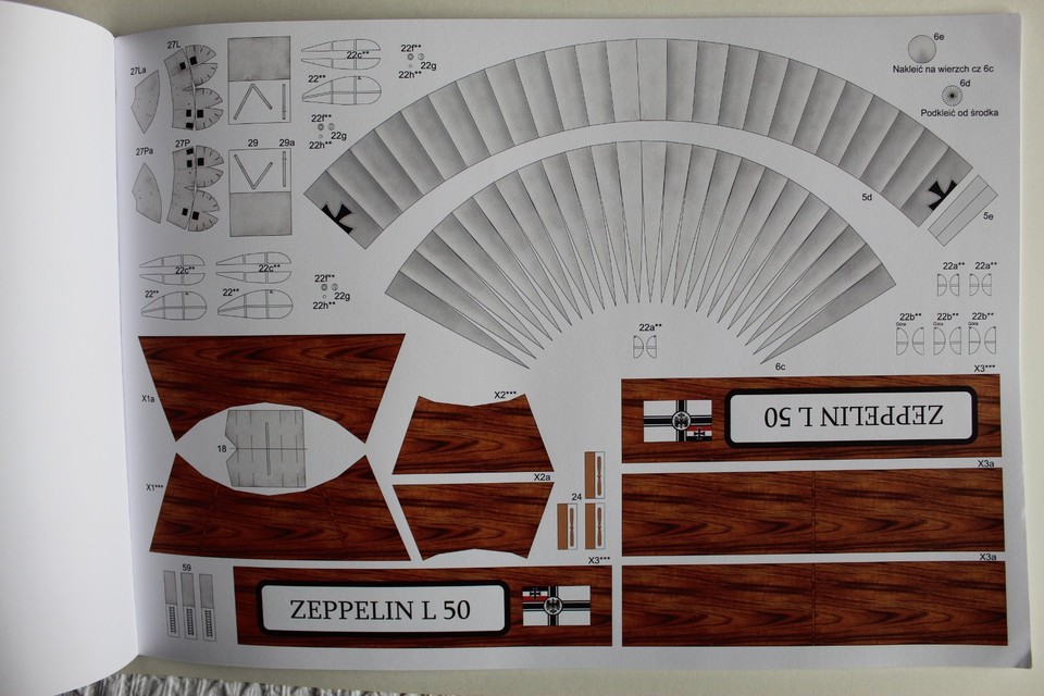 1:200 German WWI airship Zeppelin LZ89 (L50) paper model | eBay