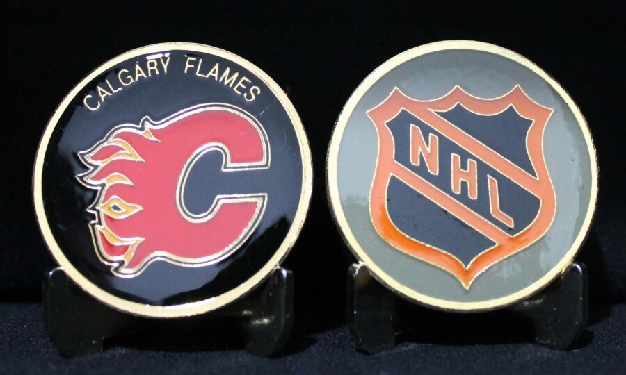 NHL CALGARY FLAMES SPORTS COLLECTIBLE CHALLENGE COIN NEW | eBay